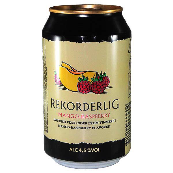 Rekorderlig Mango-Raspberry Cider 0,33l Mango-Himbeere Schweden Kalmar ...